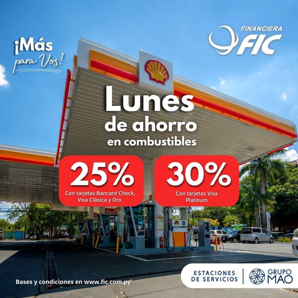 LUNES de ahorro en combustibles – Shell Grupo MAO – Financiera
